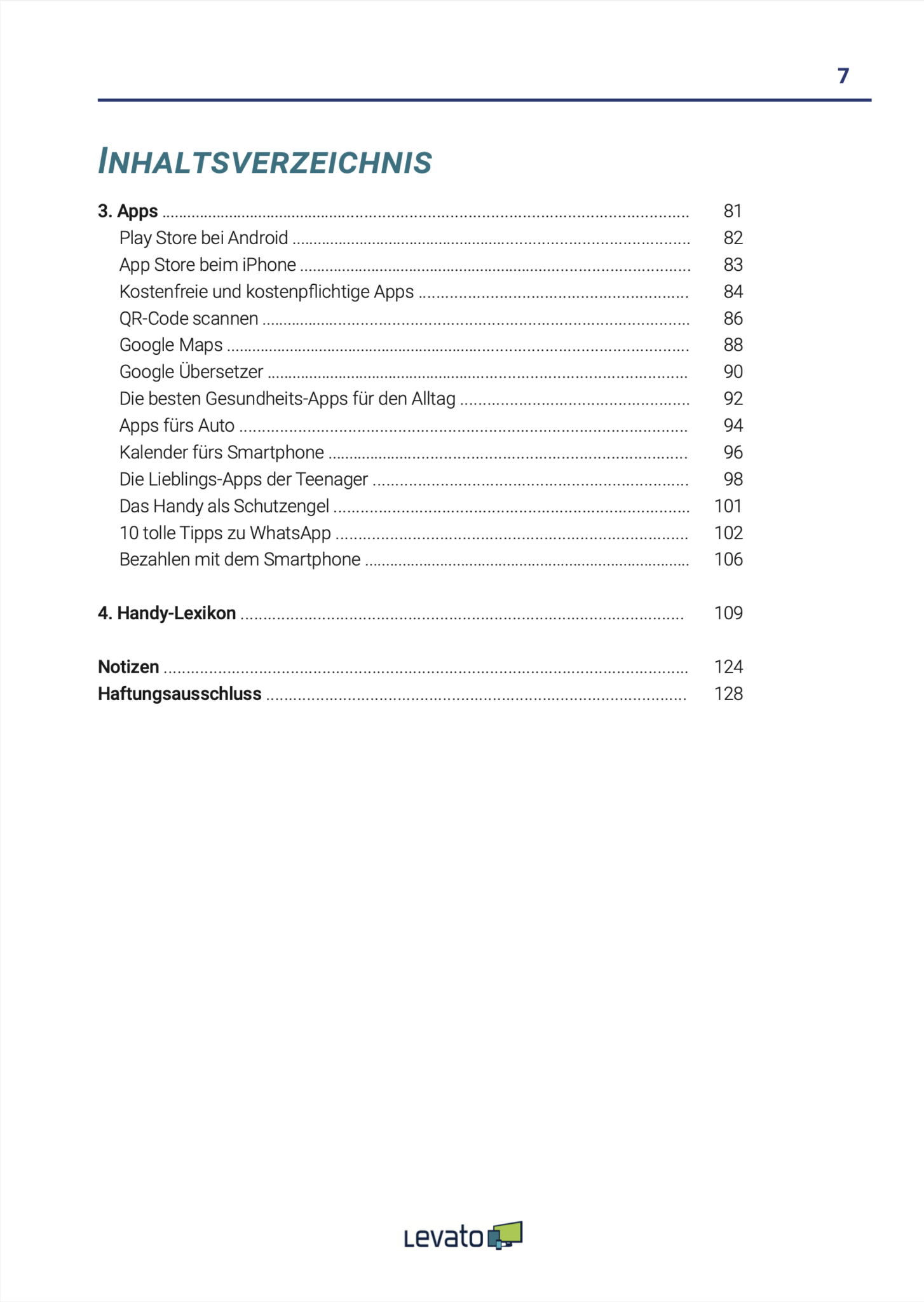Das Smartphone-Handbuch für Anfänger von Levato